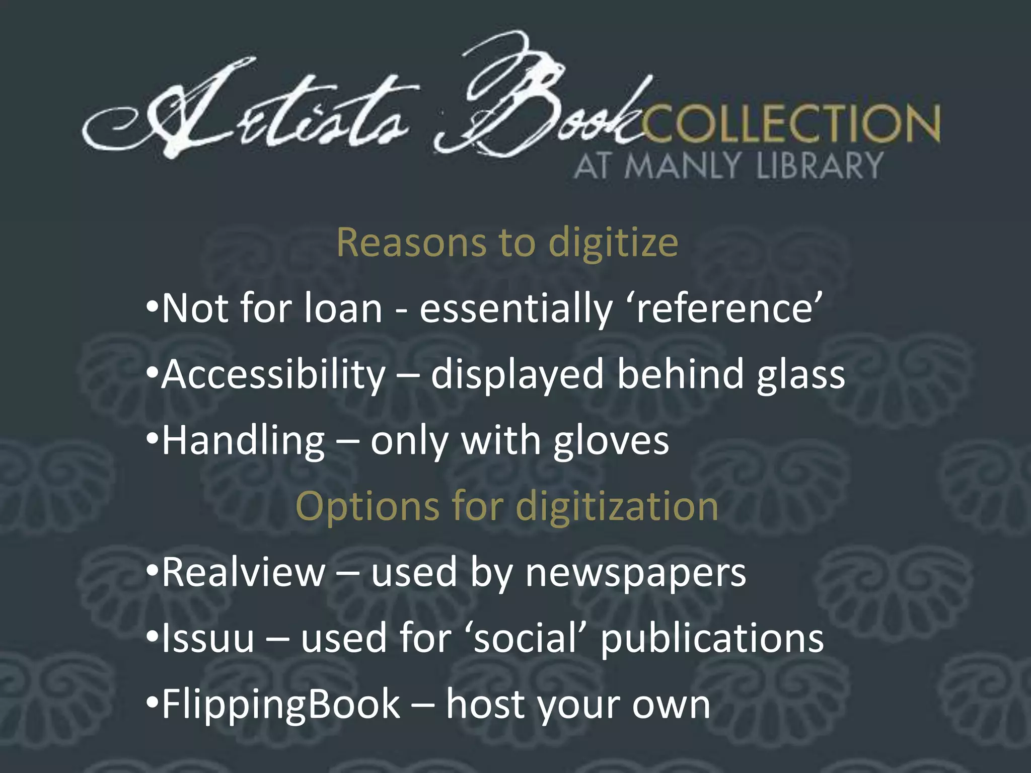 Artist Book collection at Manly Library : John Taggart | PPT