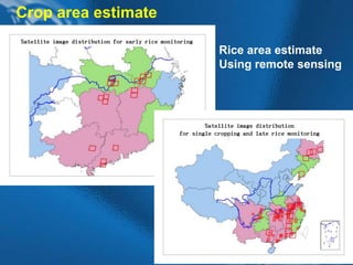 Operational Agriculture Monitoring System Using Remote Sensing | PPTX
