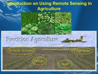 Operational Agriculture Monitoring System Using Remote Sensing | PPTX