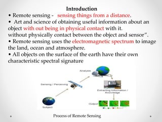 remote sensing in agriculture | PPTX
