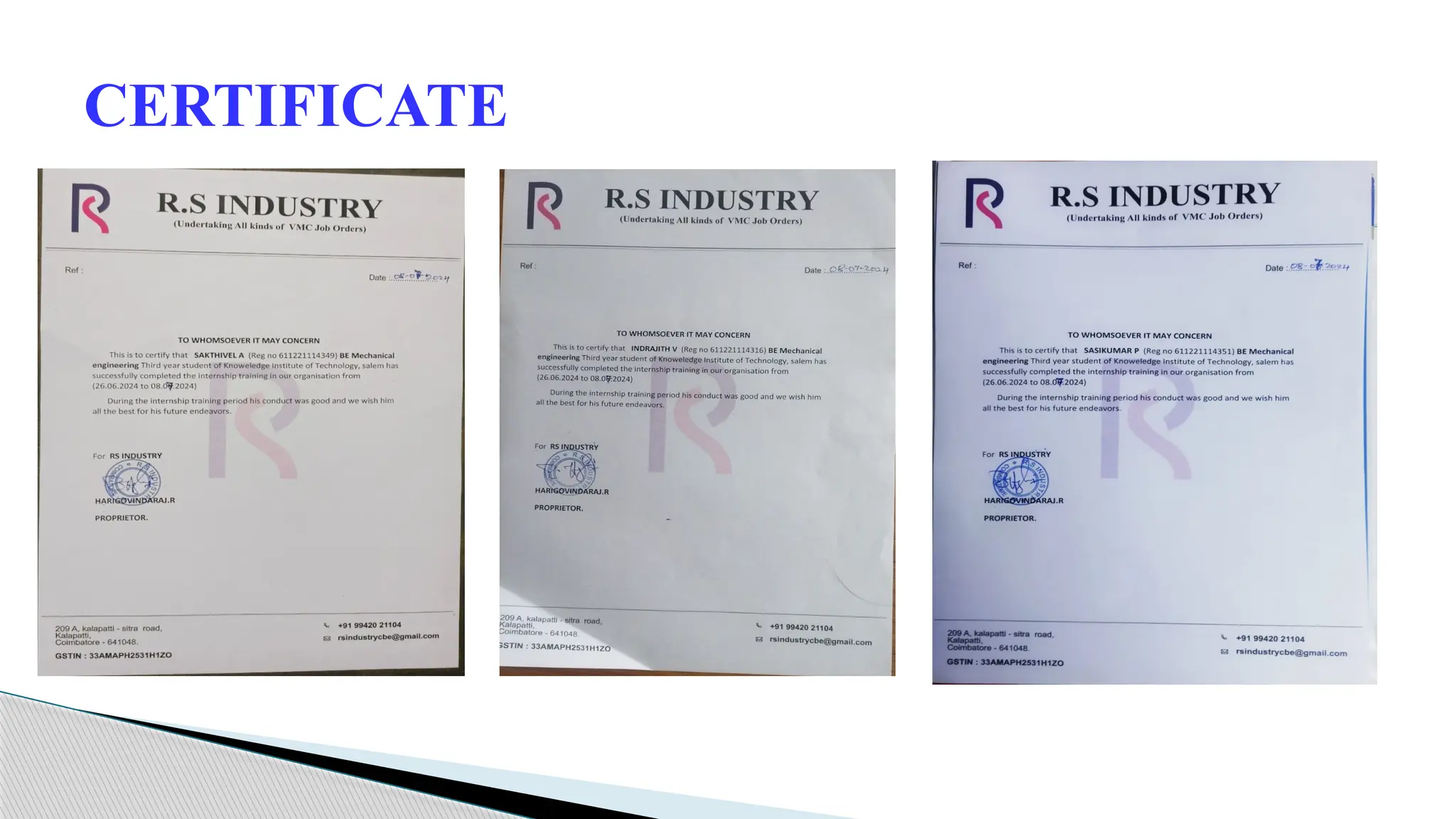 The industrial report of the RS industries | PPT