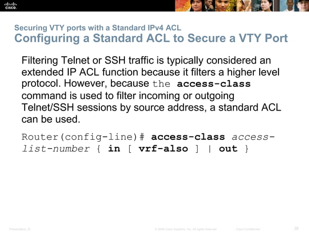 CCNA 2 Routing and Switching v5.0 Chapter 9 | PPT