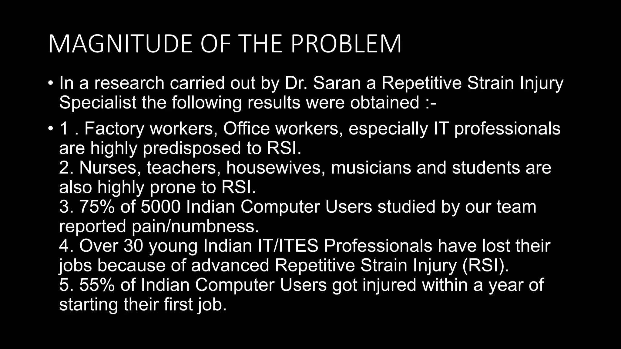 repetetive strain injury | PPTX