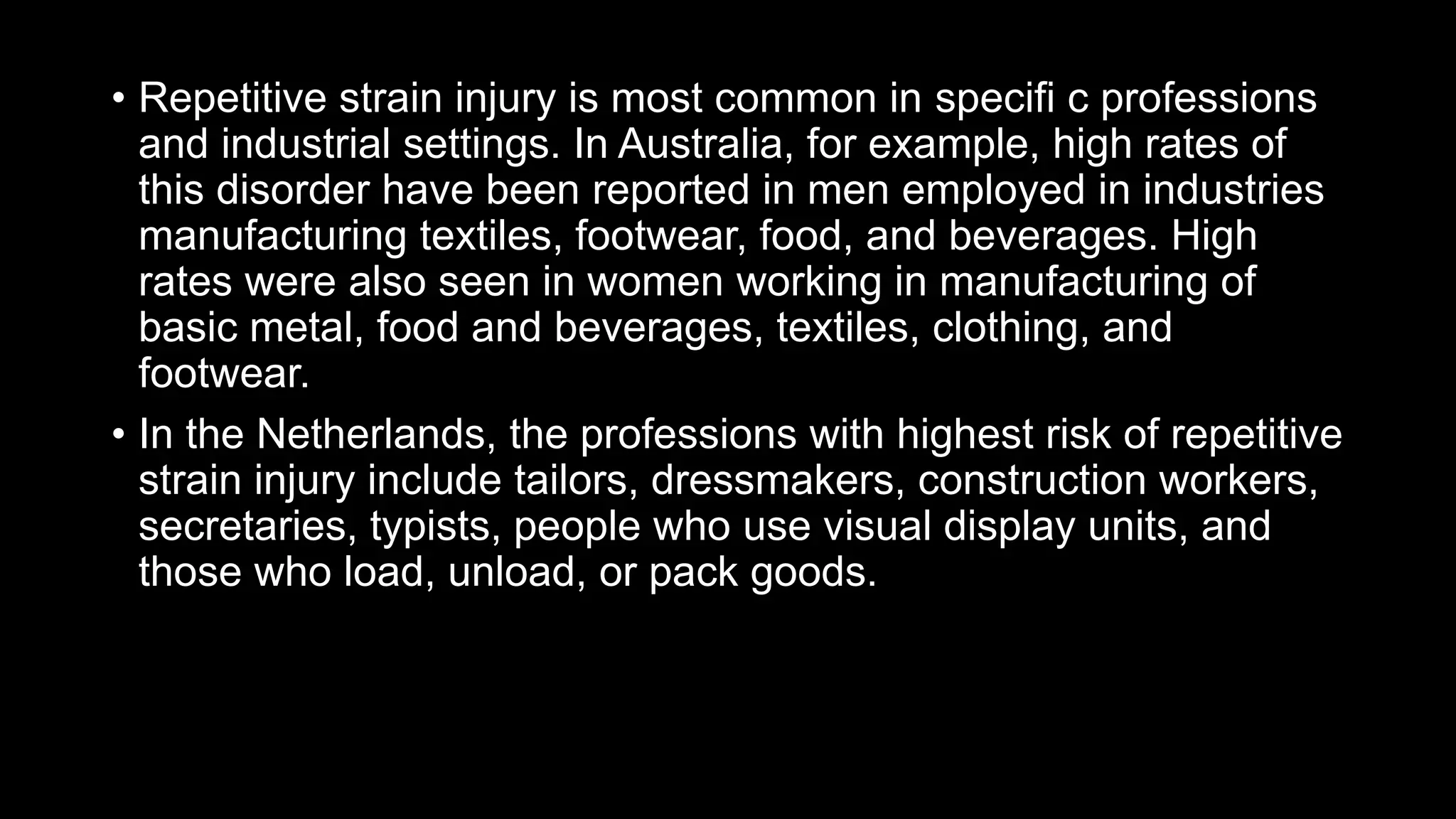 repetetive strain injury | PPTX