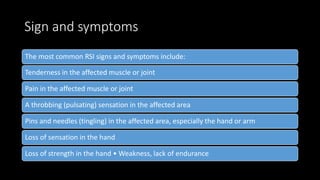 repetetive strain injury | PPTX