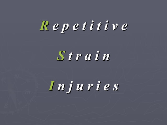 Rsi Presentation | PPS | Injuries | Diseases and Conditions