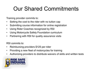 Motorcycle Safety Town Hall on Ride Safe Indiana | PPT