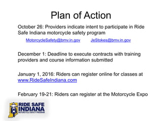 Motorcycle Safety Town Hall on Ride Safe Indiana | PPT