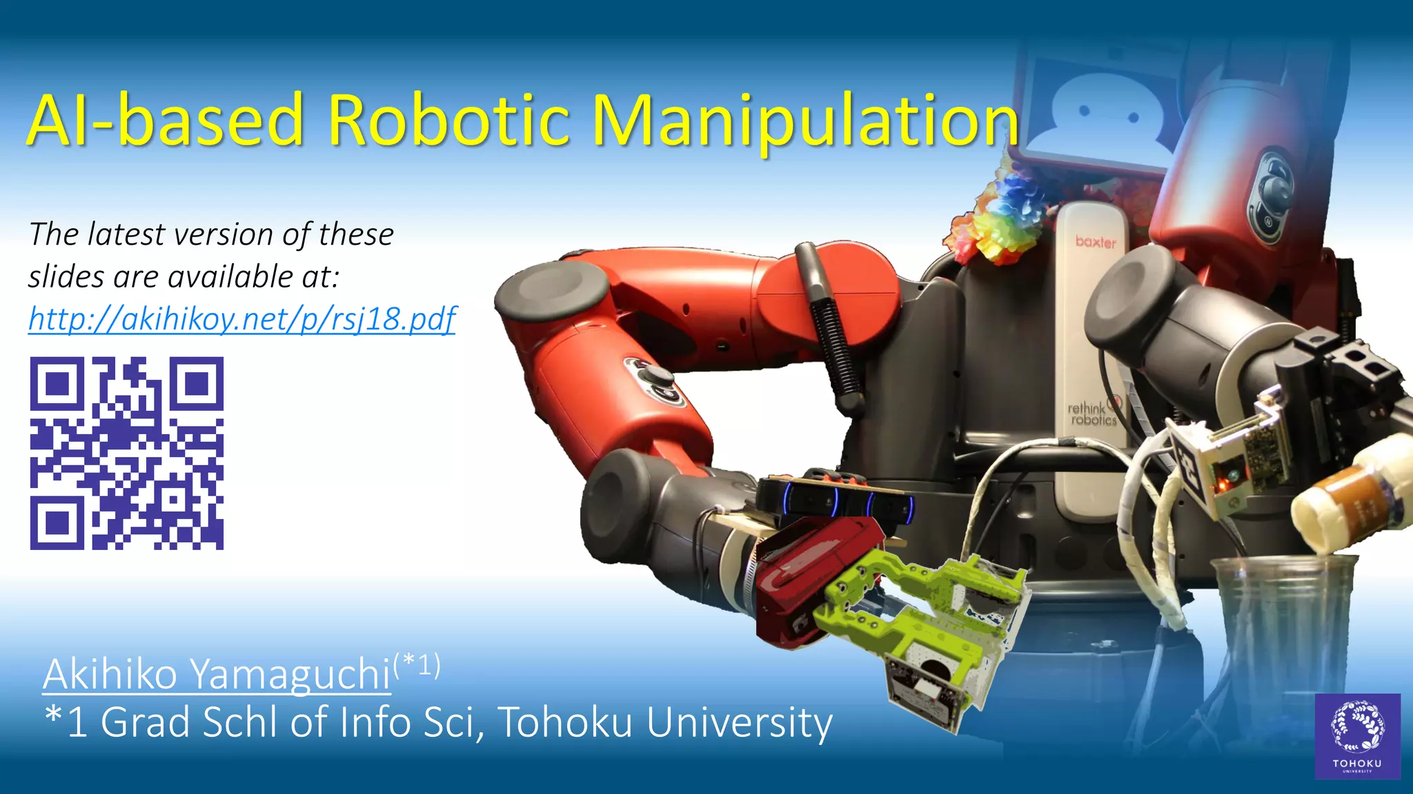 AI-based Robotic Manipulation | PPT