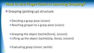 RSJ 2017 - Grasp Adaptation Control with Finger Vision | PDF