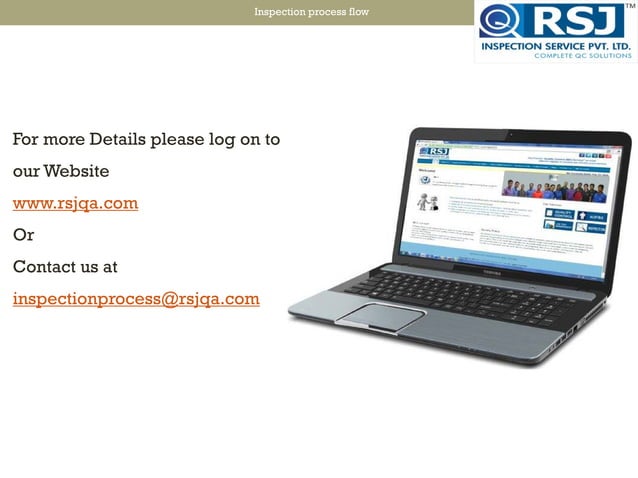Rsj Inspection Process Flow | PPT