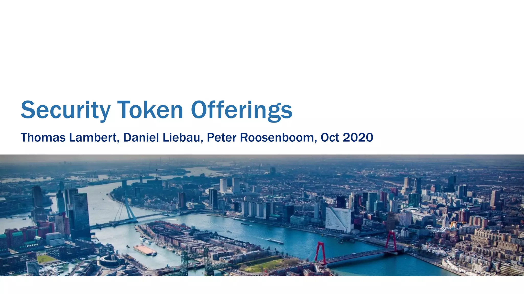 Security Token Offerings | PDF