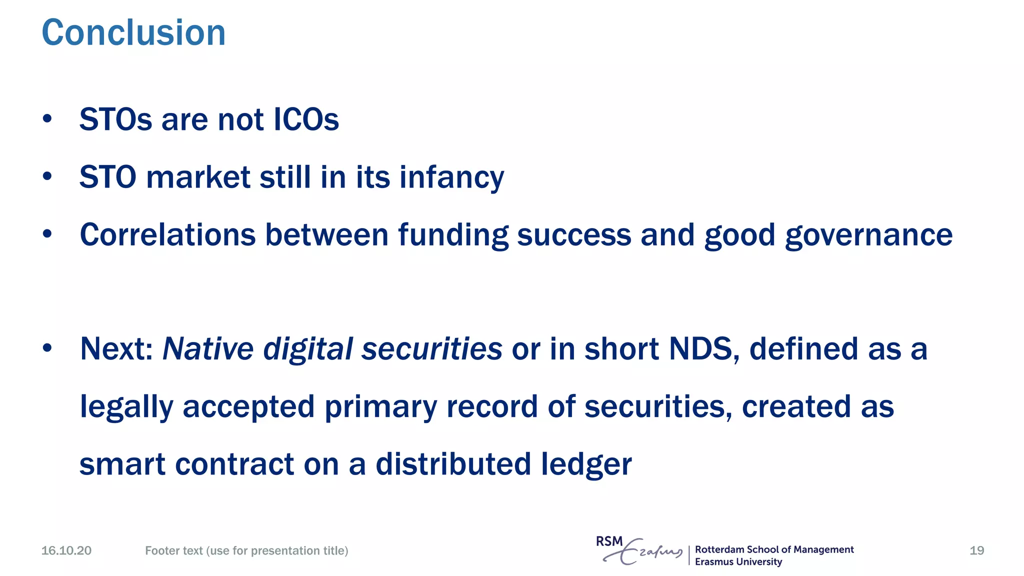 Security Token Offerings | PDF