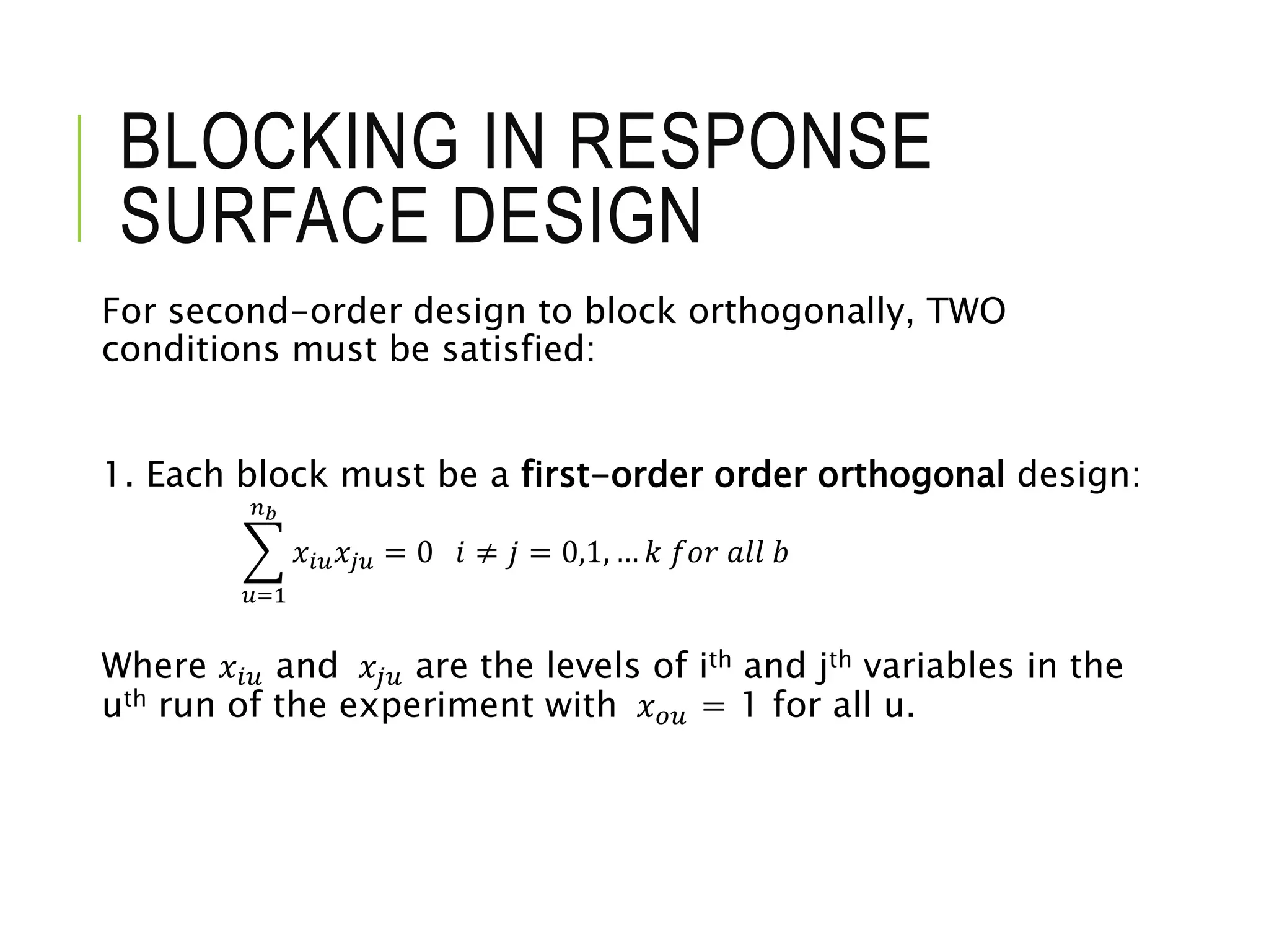 RESPONSE SURFACE METHODOLOGY | PPTX | Physics | Science