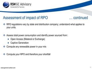 Rsm GC Advisory Renewable Purchase Obligation (RPO) & Renewable Energy ...