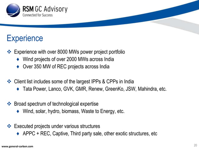 Rsm GC Advisory Renewable Purchase Obligation (RPO) & Renewable Energy ...