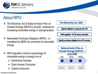Rsm GC Advisory Renewable Purchase Obligation (RPO) & Renewable Energy ...