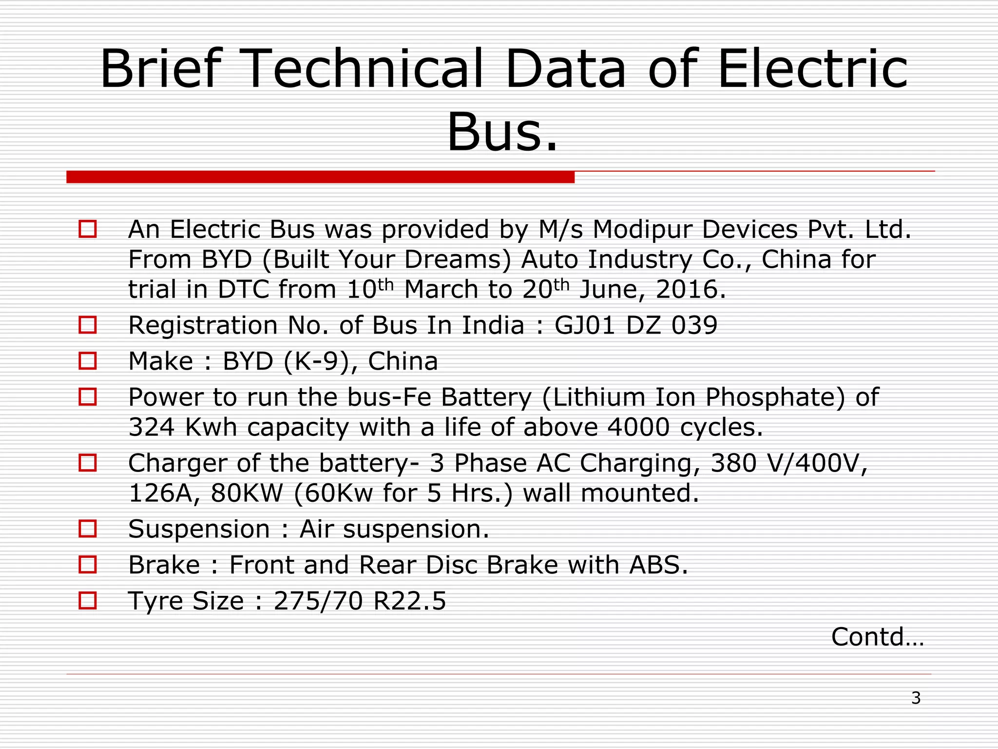 Bus Karo: Electric Bus Trial in DTC | PPT