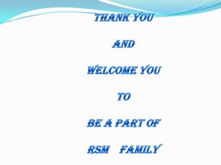 Rsm new | PPT