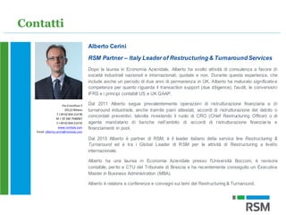 Crisis and restructuring by Alberto Cerini (RSM Italy) | PDF