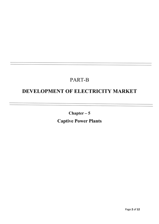 Captive Power Plants.pdf | Power and Energy Industry | Industries