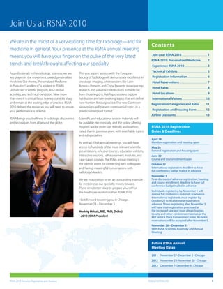 Rsna2010 Adv Reg Brochure | PDF
