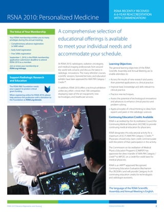 Rsna2010 Adv Reg Brochure | PDF