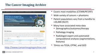 An introduction to The Cancer Imaging Archive (Hands on) | PPTX