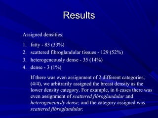 Rsna van colen breast density | PPT