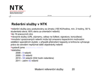 Referencni sluzby NTK | PPT