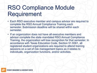 RSO Expectations | PPTX