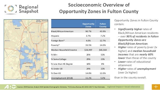 Regional Snapshot: 2019 Federal Opportunity Zones