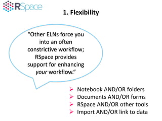 RSpace overview for TU Darmstadt | PPT