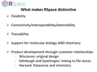 RSpace Overview for the Open Cloud Workshop 2020 | PPT | Cloud ...