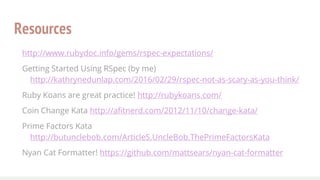 TDD with RSpec | PPTX | Technology & Computing