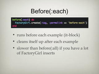 Rspec before let | PPT