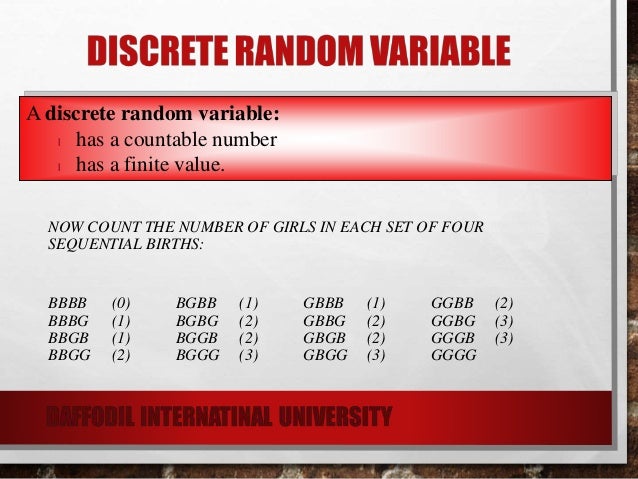 Discrete Random Variable
