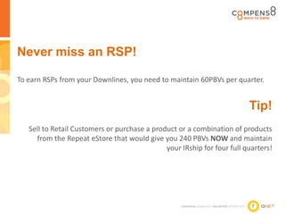 QNET Repeat Sales Plan - Repeat For MORE! | PPT