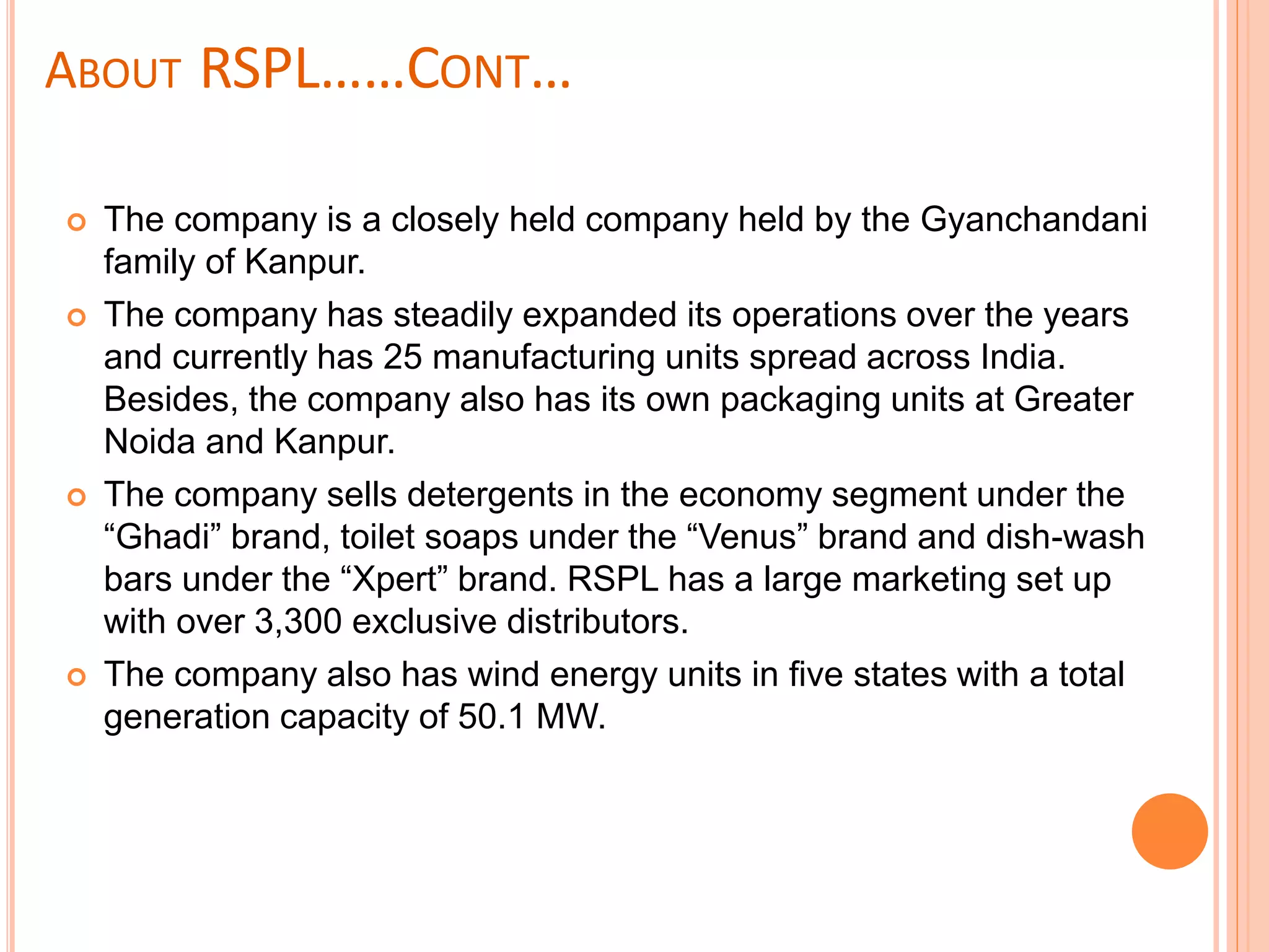 Rspl - Rohit surfactant Private Limited | PPTX