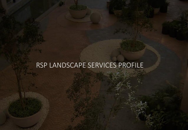 RSP Landscape Services Profile | PPT