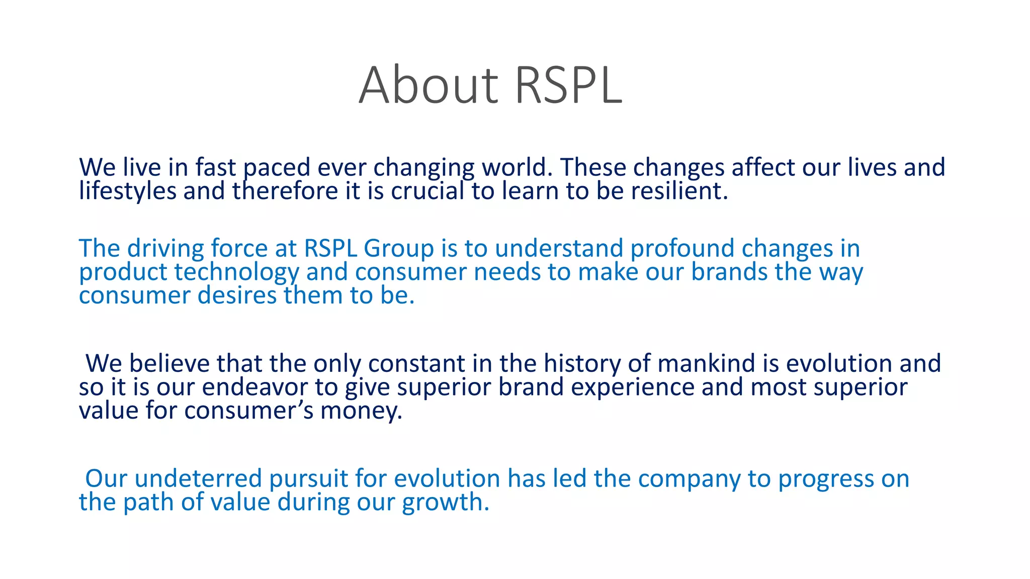 Rspl ppt | PPTX | Skin Care | Beauty