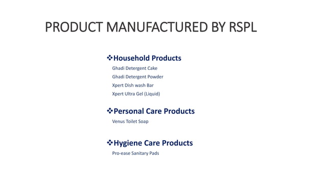 Rspl ppt | PPTX | Skin Care | Beauty