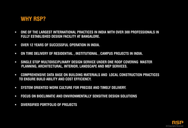RSP MEP Services Profile | PDF