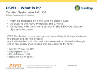 Rspo cspo presentation may 2014 | PPTX
