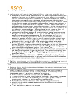 RSPO PT Agro Bukit Kalimantan Tengah 2008 | PDF | Agriculture | Industries