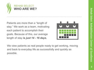 Rehab Select Rehabilitation Centers | PDF