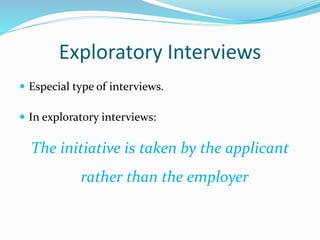 Types of interview | PPTX