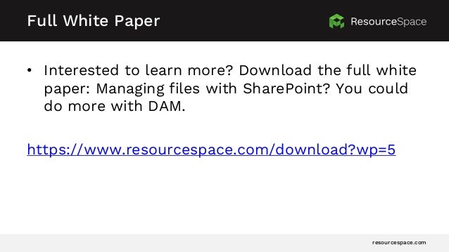 Managing files with SharePoint? You could do more with DAM