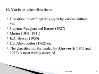 Classification of Fungi, taxonomy and Nomenclature.pptx