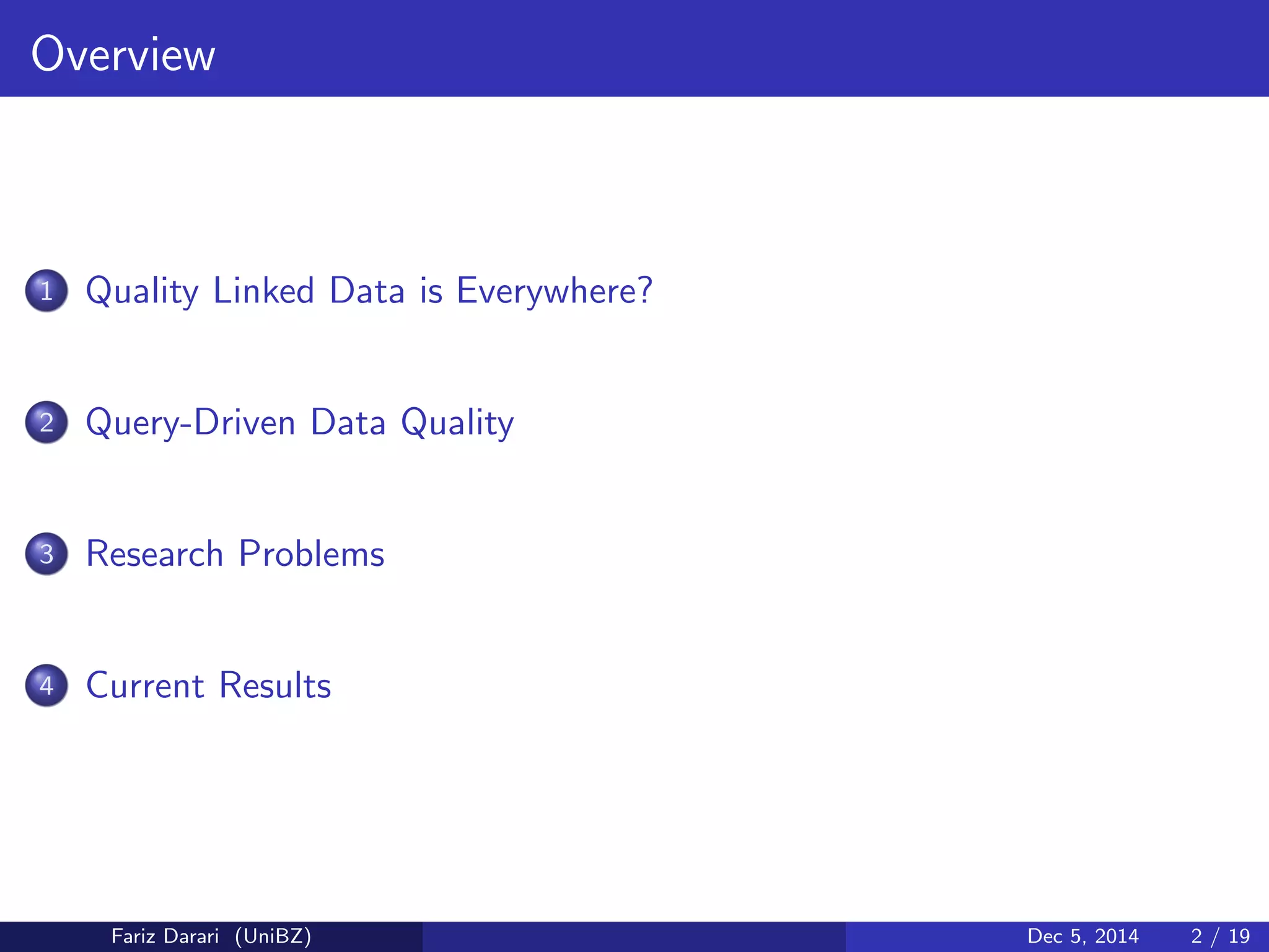 Query Driven Management Of Linked Data Quality Ppt